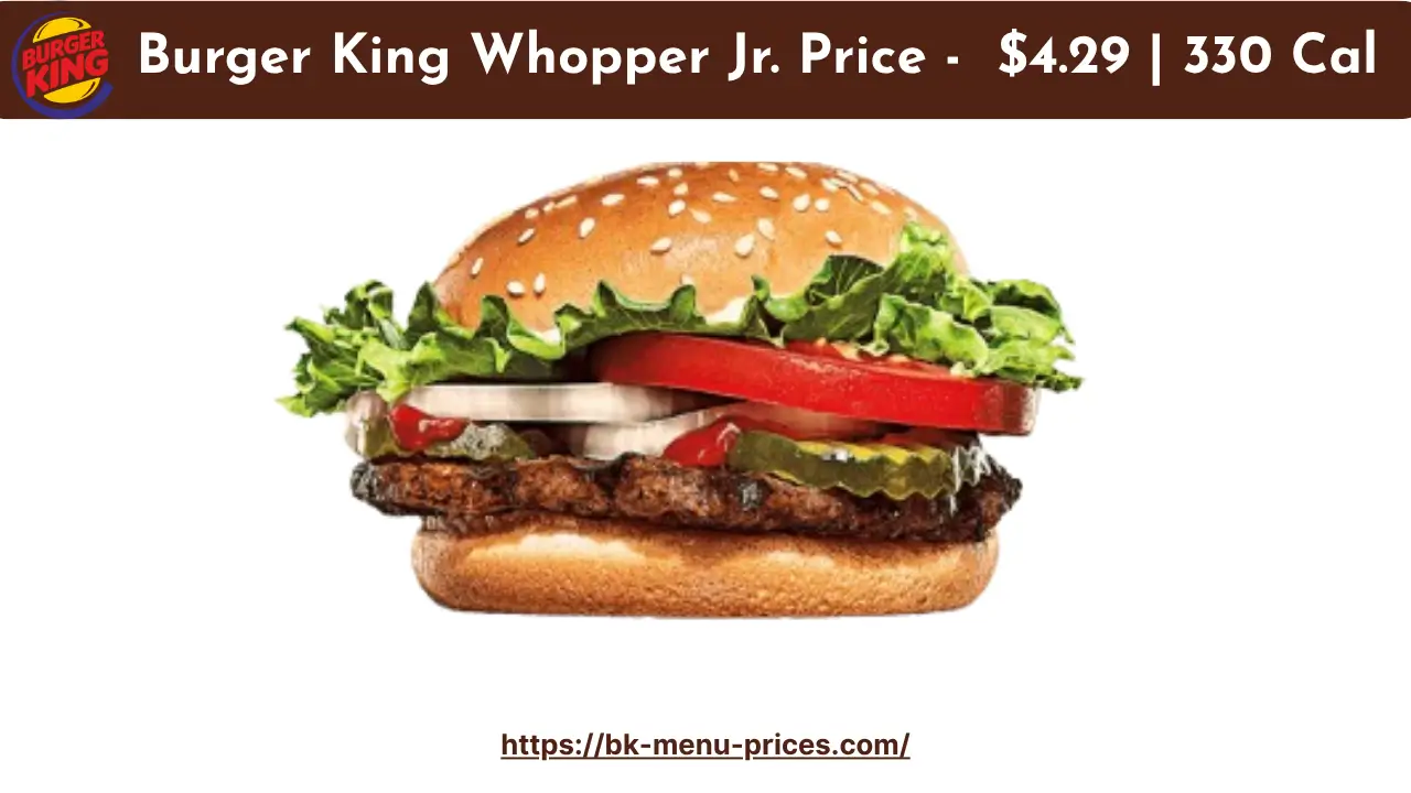 Burger King Whopper Jr. Price, Nutrition, Allergens
